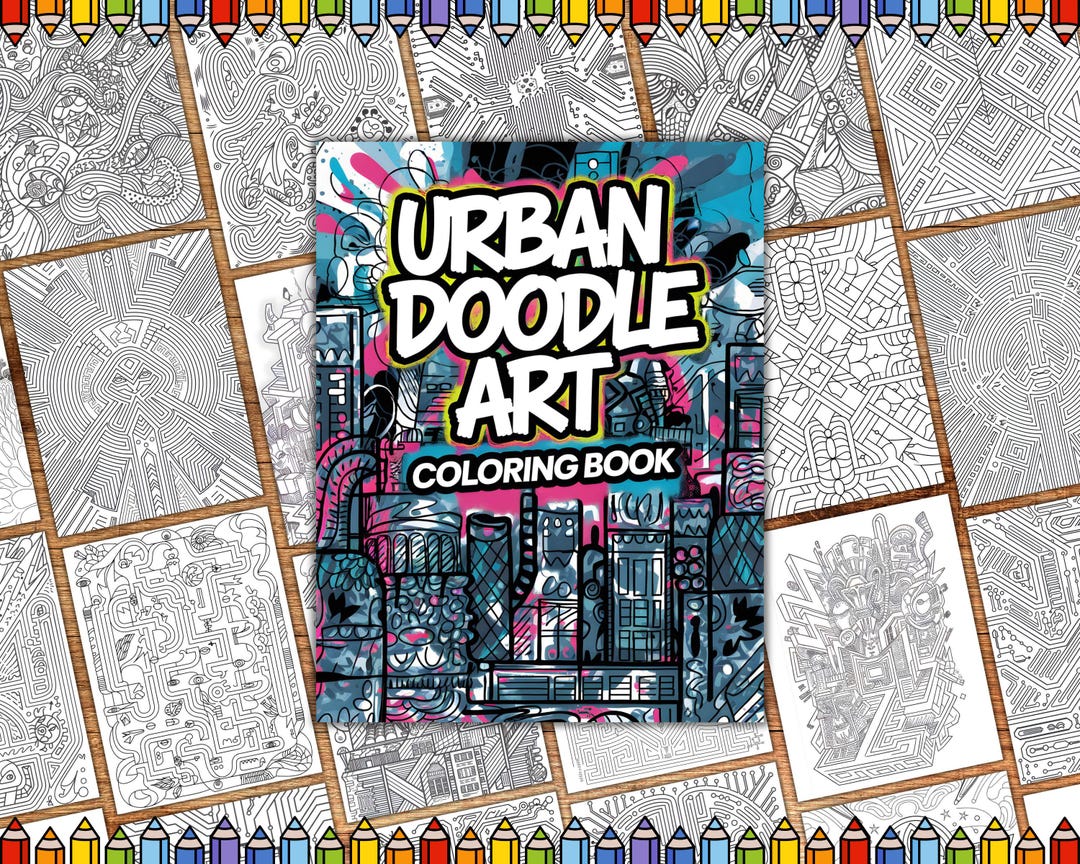 Urban Doodle Art Coloring Pages, Mandala Doodle Design, Doodle Art ...