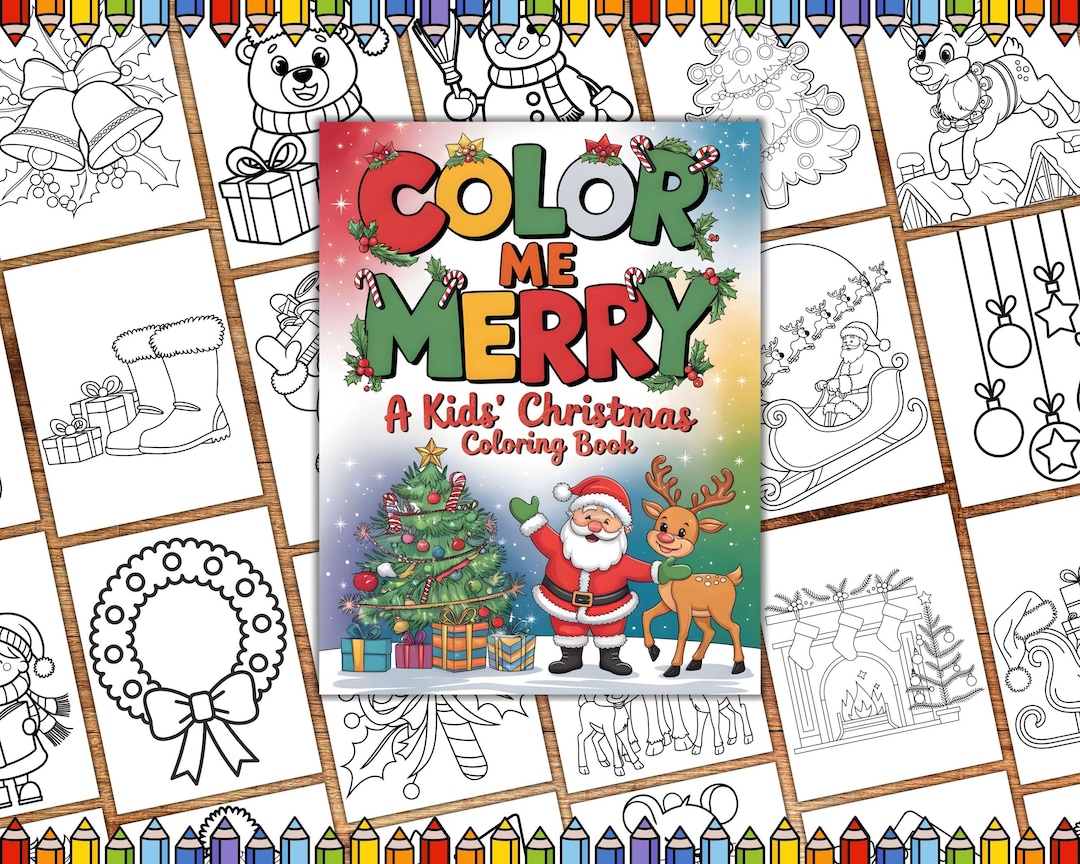 Kids Christmas Coloring Pages, Easy Christmas Kids Coloring Sheets ...