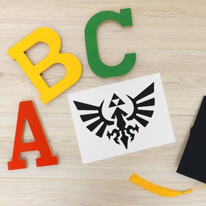 Royal Crest SVG Silhouette, Hyrule Triforce Symbol Clipart, Legend of ...