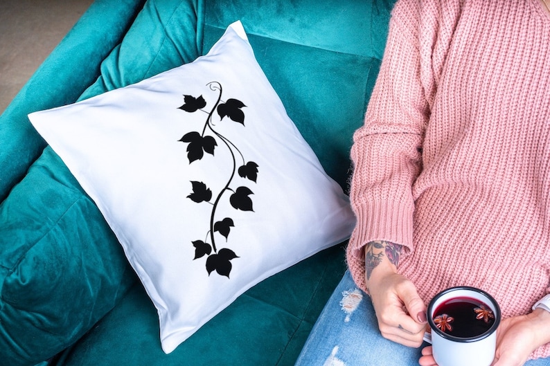 Ivy Branch SVG - Hand Drawn Leaf Vines SVG, Poison Ivy Leaves ...