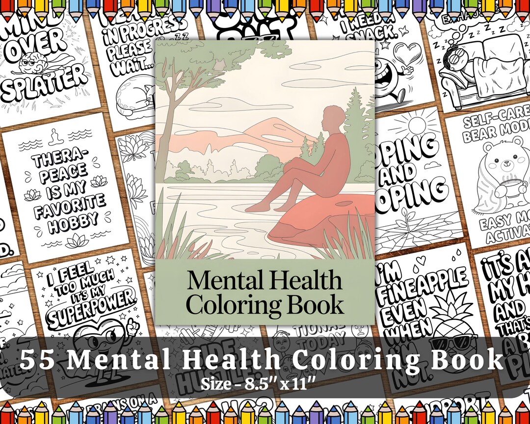 Motivational Quotes Coloring Page, Mental Health Positive Coloring Book ...