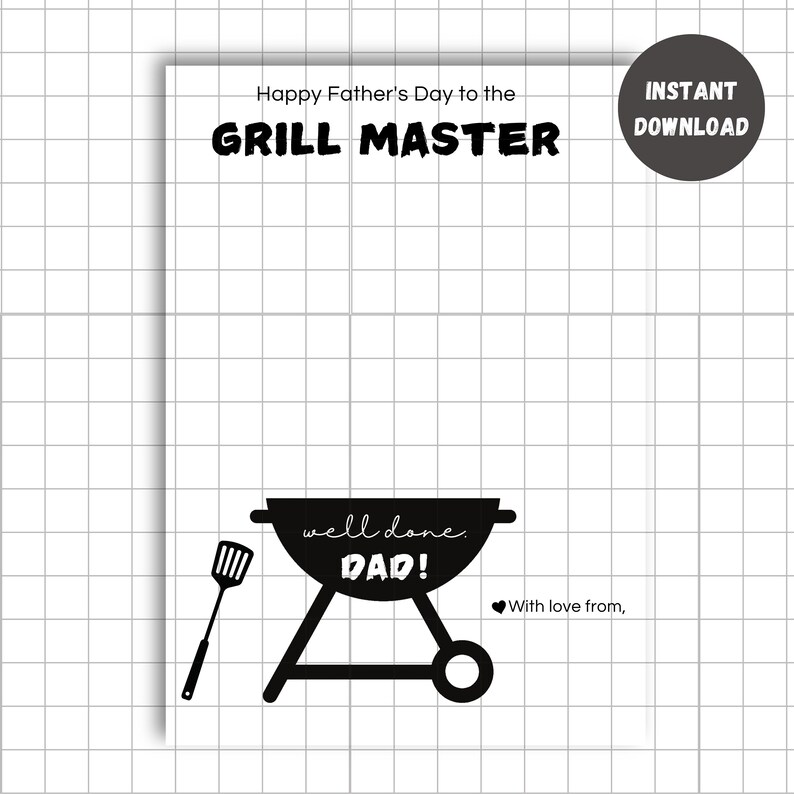 Father's Day Grill Handprint Art, Kids Craft, Handprint Activity ...