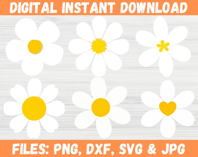 Daisy SVG, Daisy Flower Svg, Retro Daisy Png, Summer Svg, Spring Svg ...