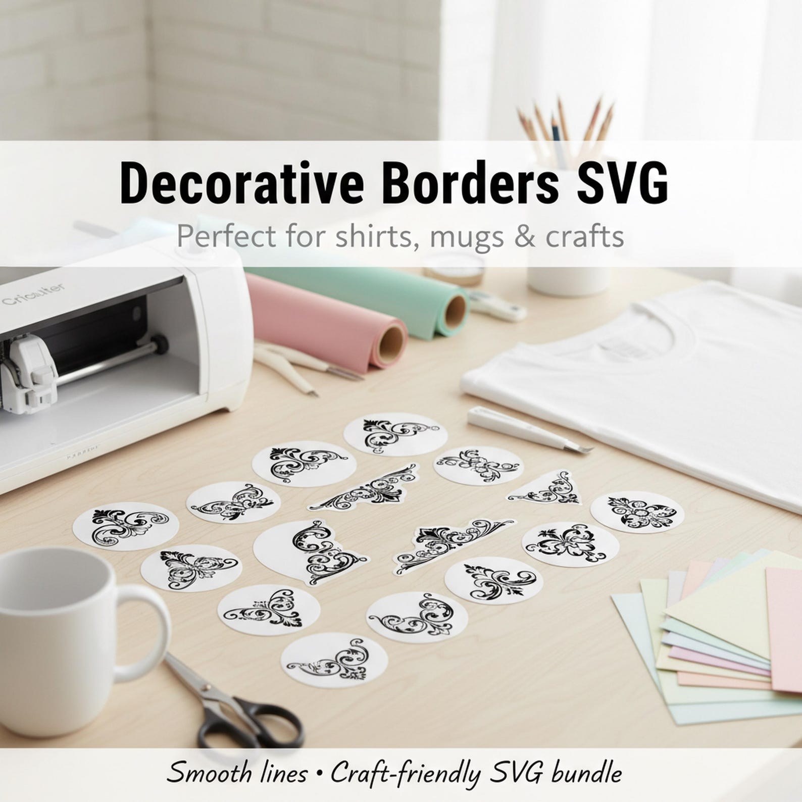 100+ Ornamental Corners SVG Bundle, Decorative Borders & Divider SVG ...