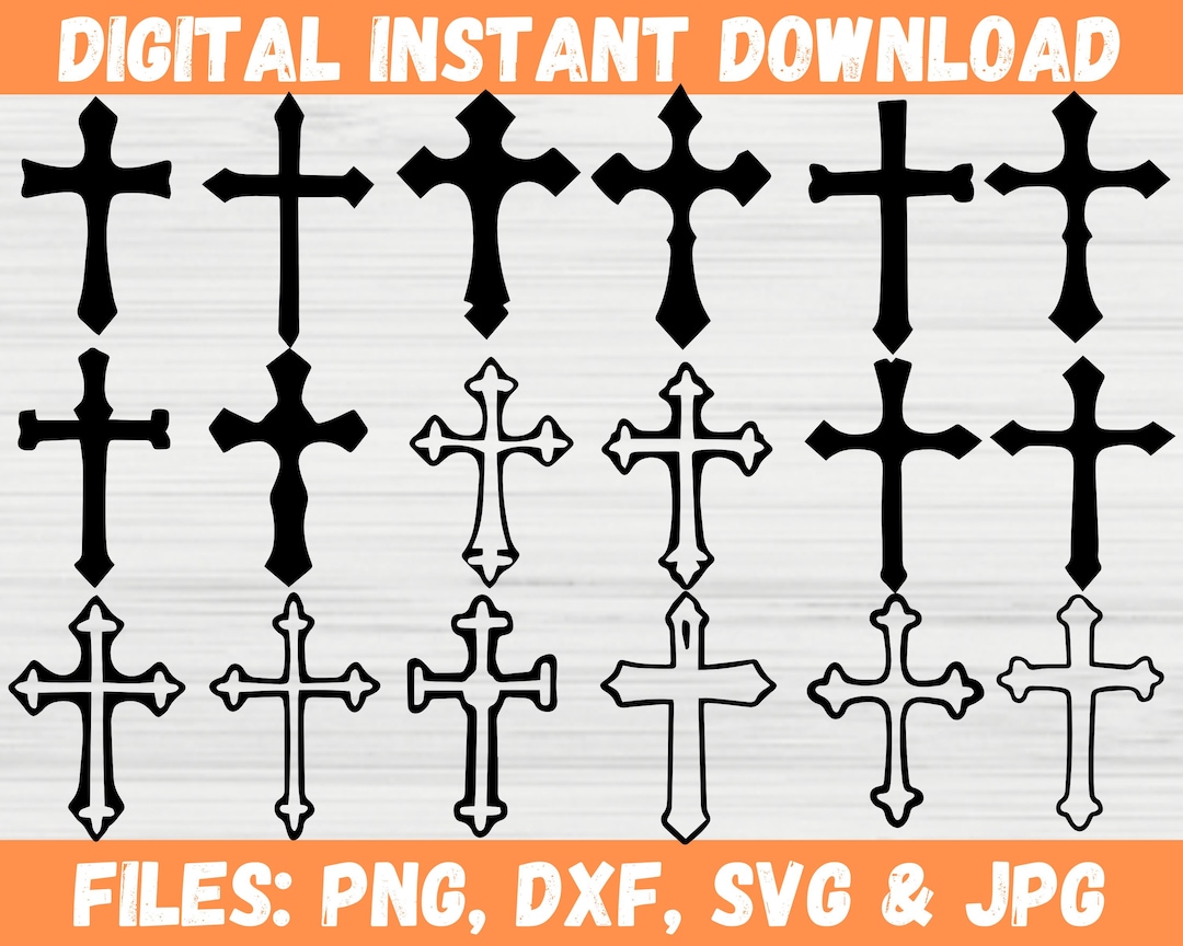 Cross SVG Bundle -cross Clipart Vector & Cricut Files for SVG , Cross ...