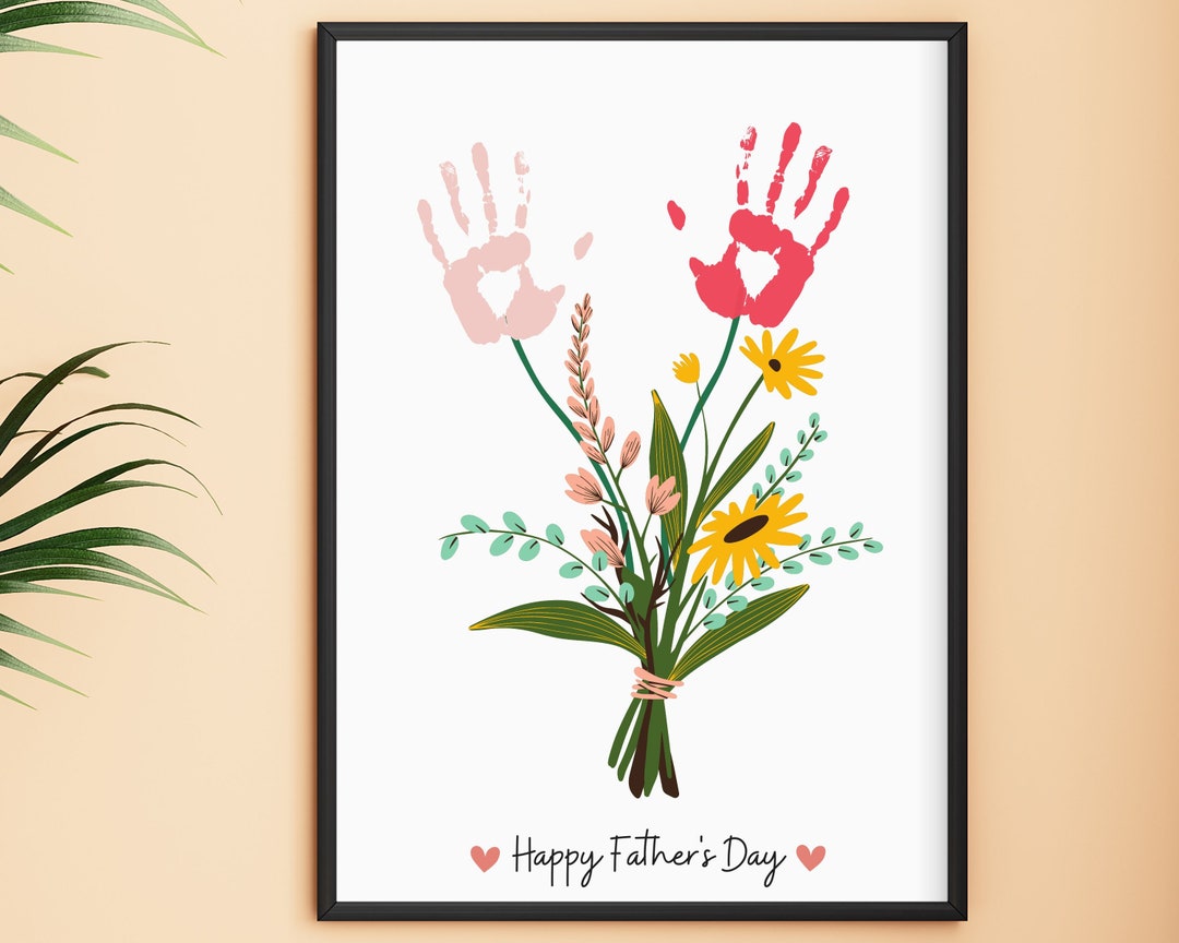 Handprint Art I Mothers Day Handprint Print I Kids Gift for Mommy I ...