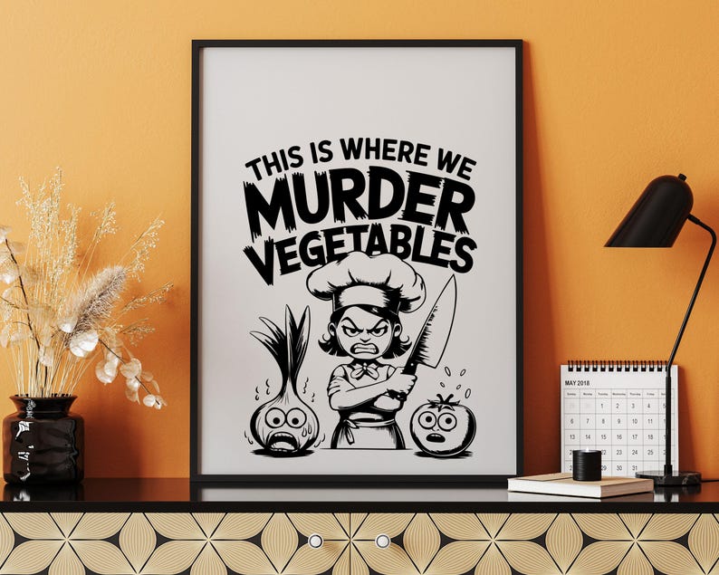 This is Where I Murder Vegetables SVG, Funny Cutting Board SVG, Kitchen ...