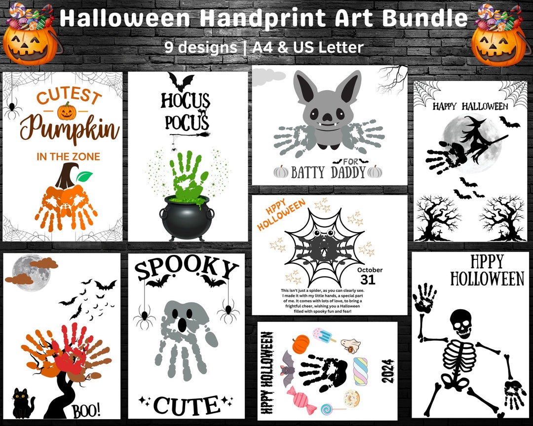 Halloween Handprint Art, Toddler Preschool Craft, Baby's First ...