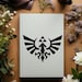 Royal Crest SVG Silhouette, Hyrule Triforce Symbol Clipart, Legend of ...