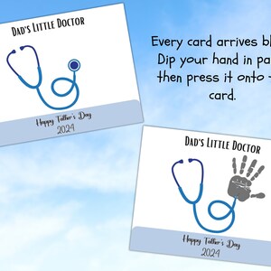 Doctor Handprint Art Craft, Digital Father's Day Gift Clipart, Homemade ...