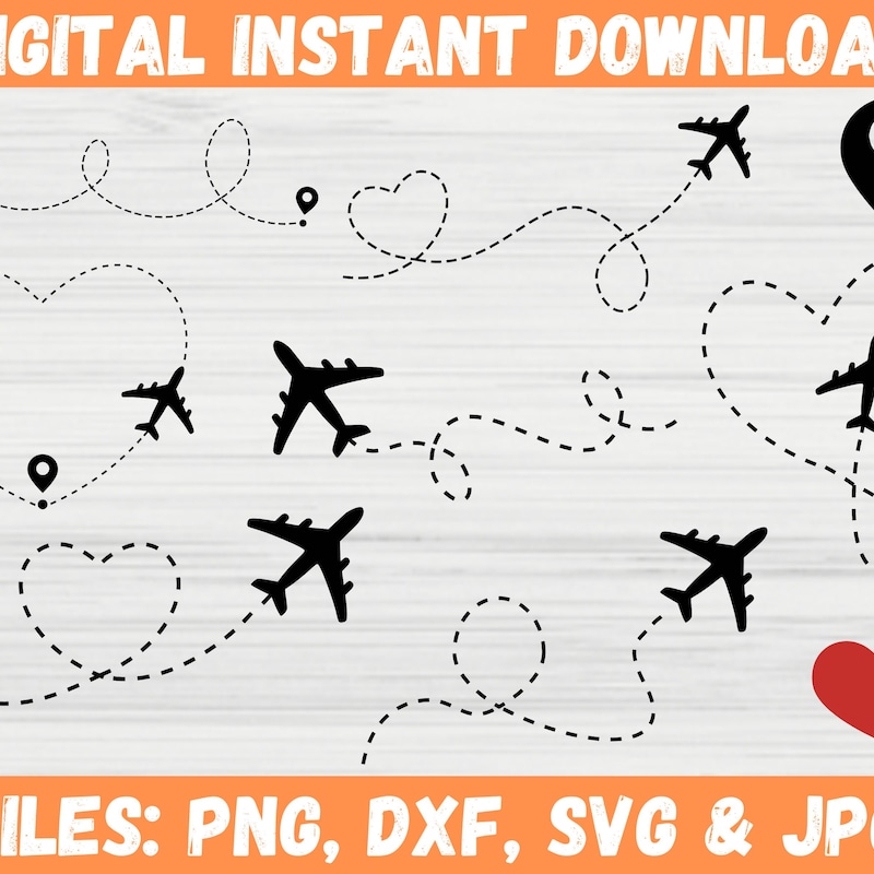 Airplane Svg - Etsy