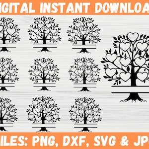 Tree Branch SVG Bundle , Tree Limb Svg, Tree Twig Svg, Branches Svg ...