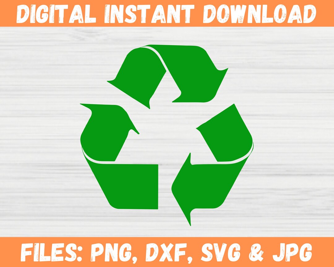 Recycle Symbol Svg Green Recyclable Logo Vector Cricut Files for Svg ...