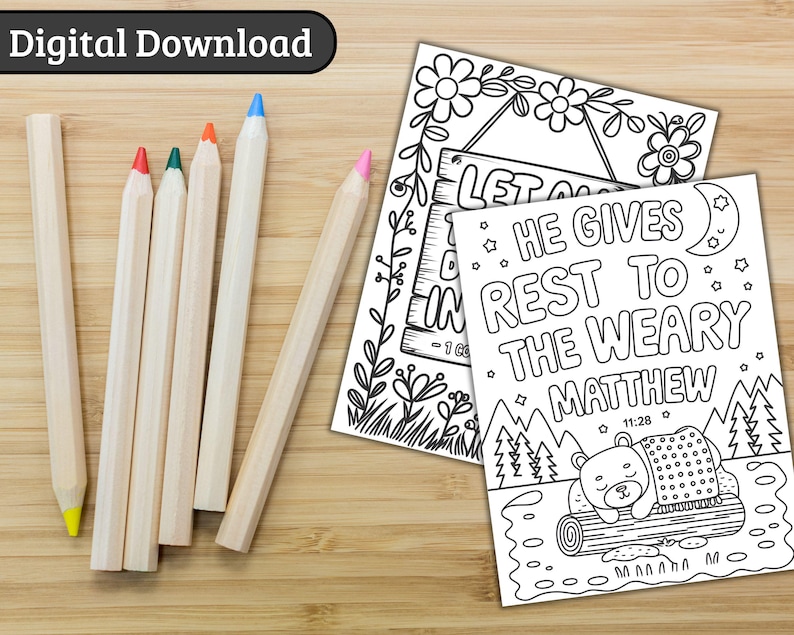Bible Verse Coloring Pages – Printable Scripture Art With Floral ...