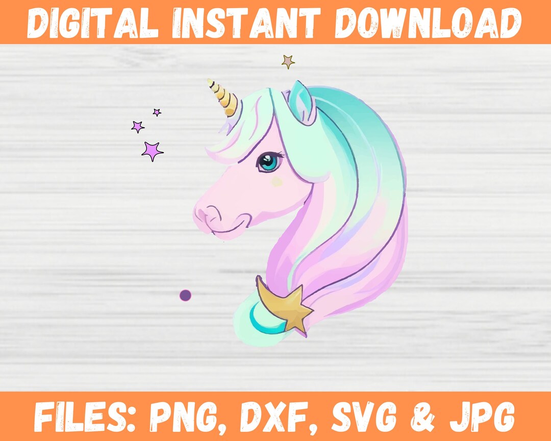 Magical Unicorn SVG File for Cricut and Silhouette Adorable Unicorn ...