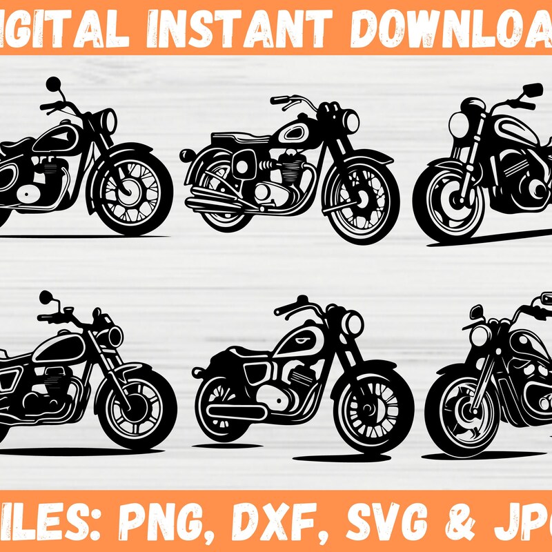 Motorcycle Svg - Etsy