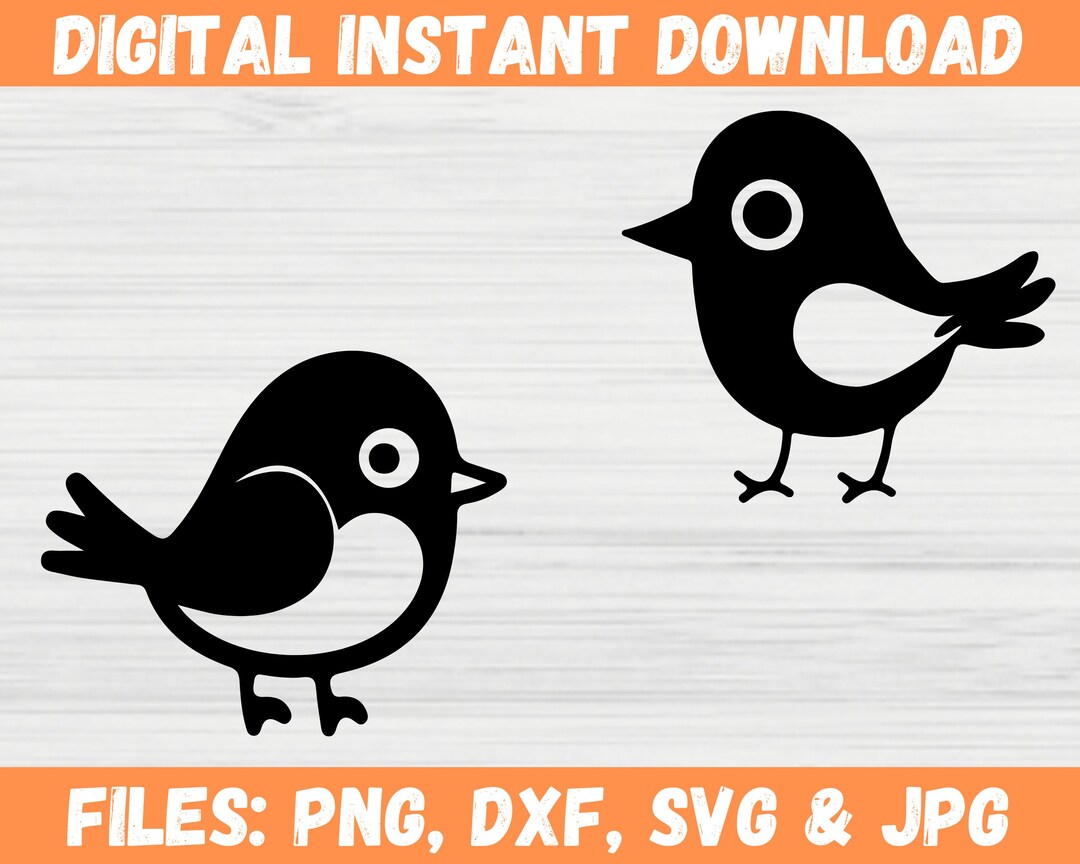 Cute Birdie SVG Bundle, Bird Animal Silhouette, Birds Graphic Vector ...