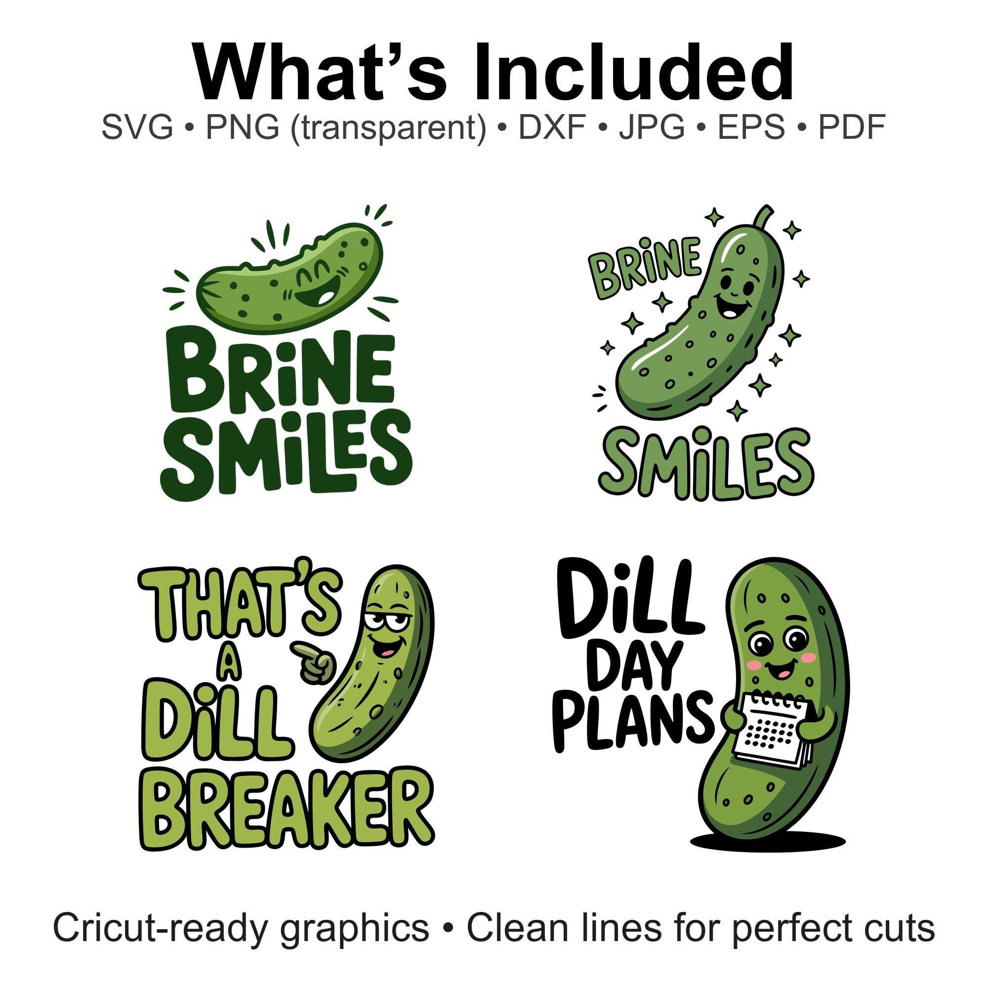 Pickles SVG Bundle, Pickle Cricut SVG, Funny Pickle Sayings Cut File ...