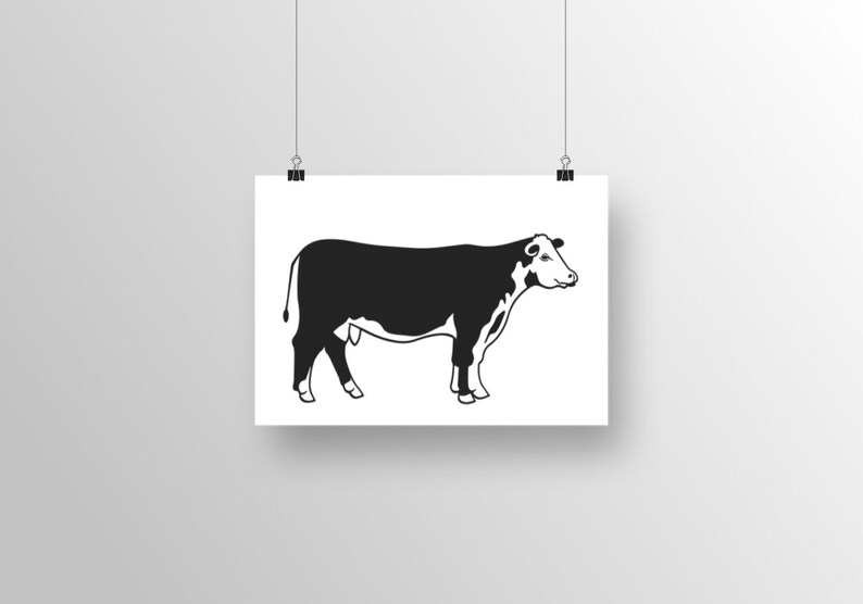 Ganado vacuno SVG / Diseño de imágenes prediseñadas de silueta - Etsy ...
