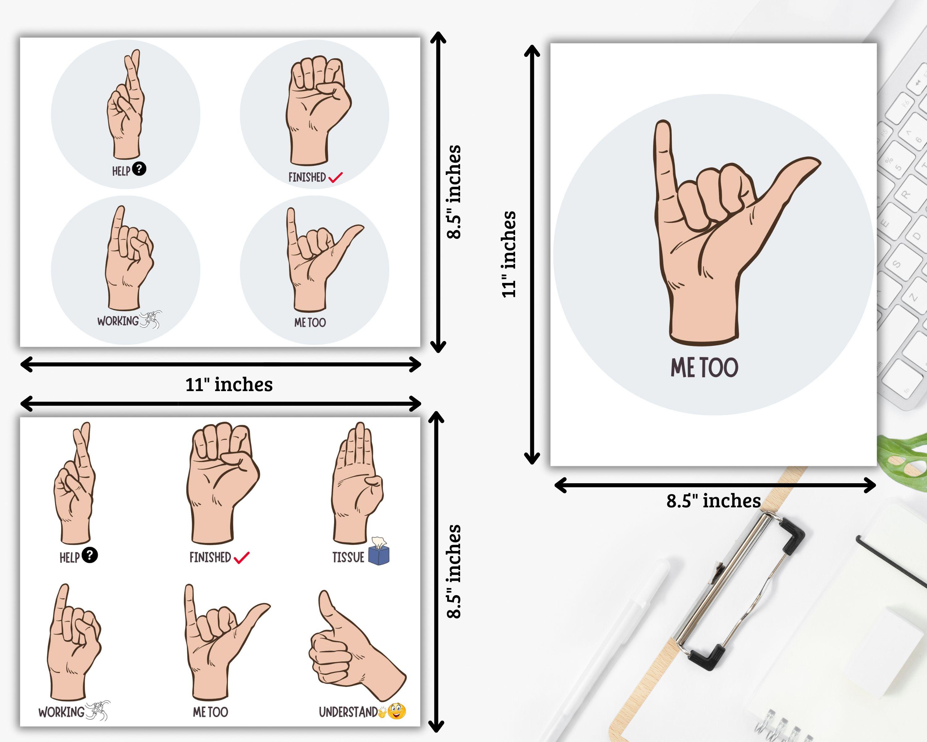 Classroom Hand Signals Poster Display, Preschool Class Bulletin Board ...