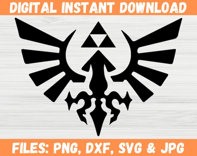 Zelda Triforce of Hyrule - Iron on Transfer - Cricut File - Laser ...