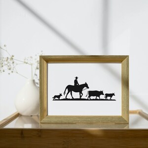 Cattle Drive SVG, Cowboy SVG, Cricut Cut File, Commercial Use, Texas ...