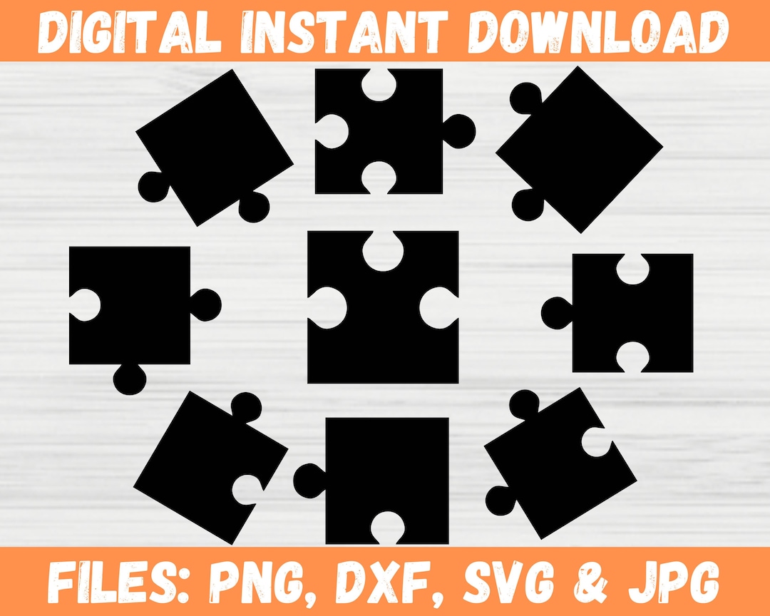 Puzzle Piece Svg, Puzzle Vector Cut File, Jigsaw Svg, Puzzle Pieces ...