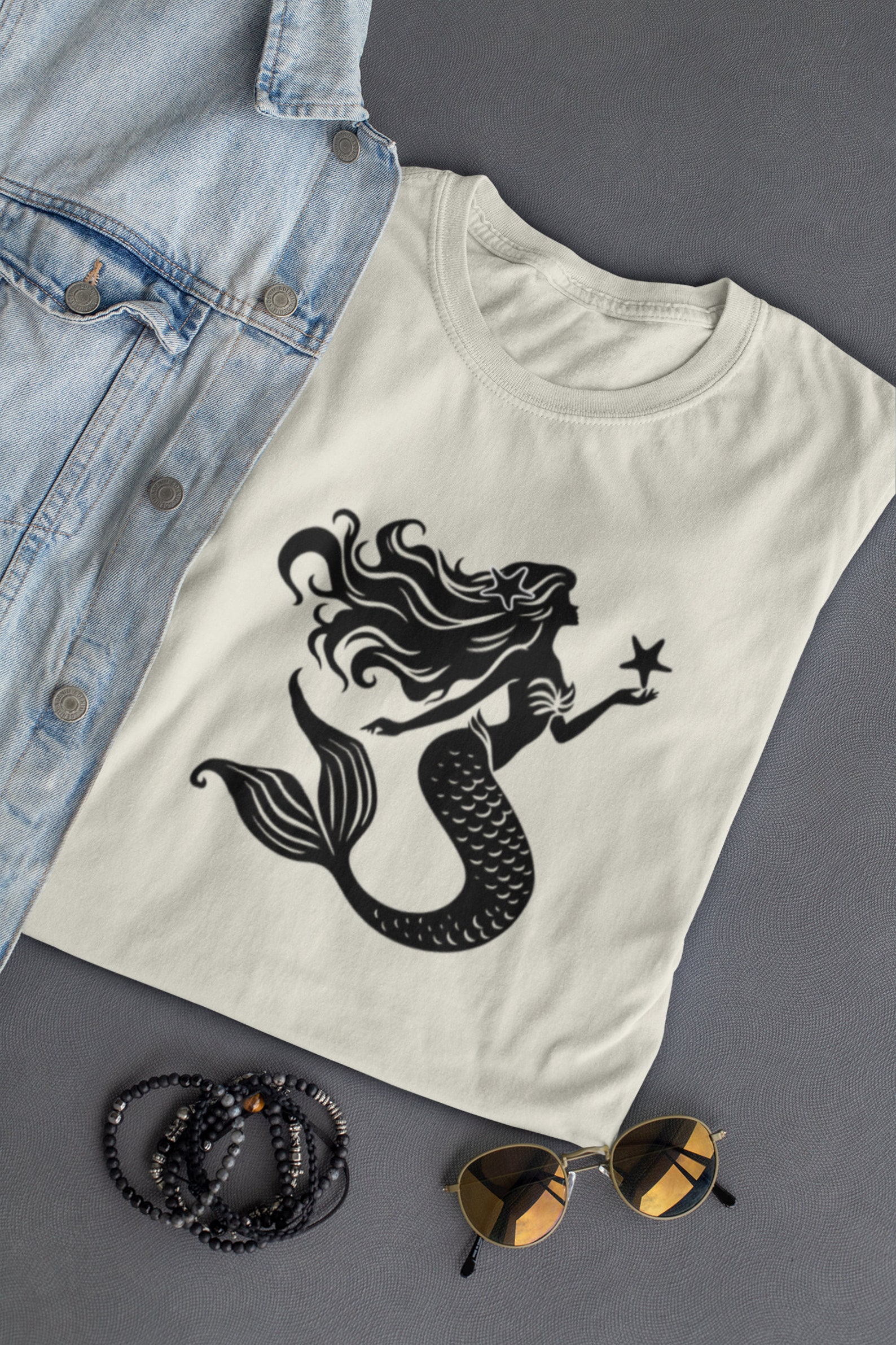 Afro Mermaid Svg, Ocean Beach Summer Svg, Princess Mermaid SVG, Cute ...