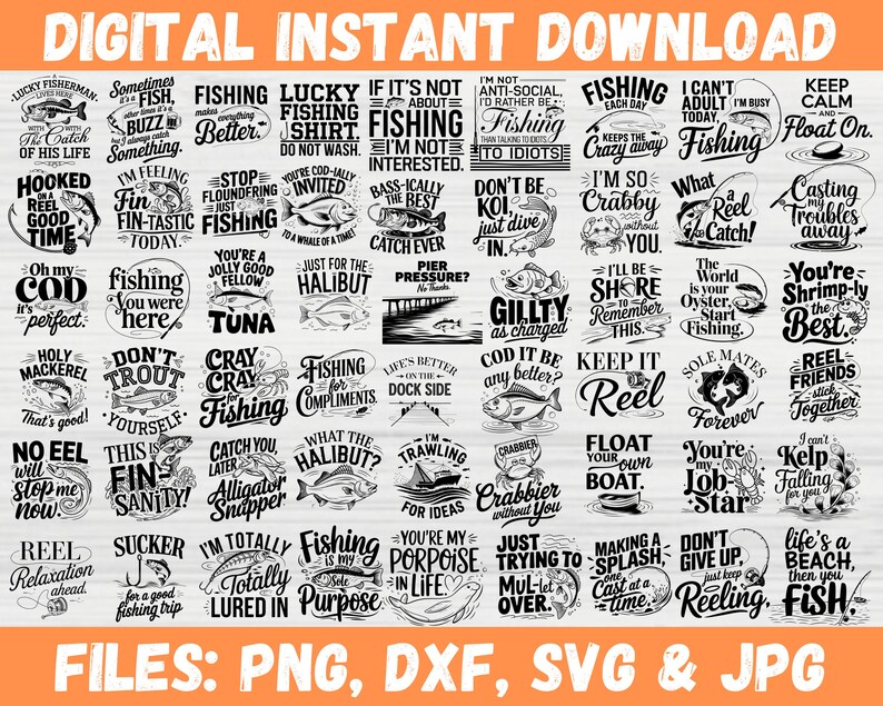 Fishing Svg Bundle, Fishing Lure Svg, Bass Fishing, Hook Svg, Fisherman ...