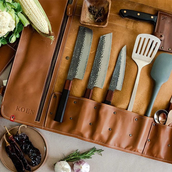 Leather Knife Roll - Etsy