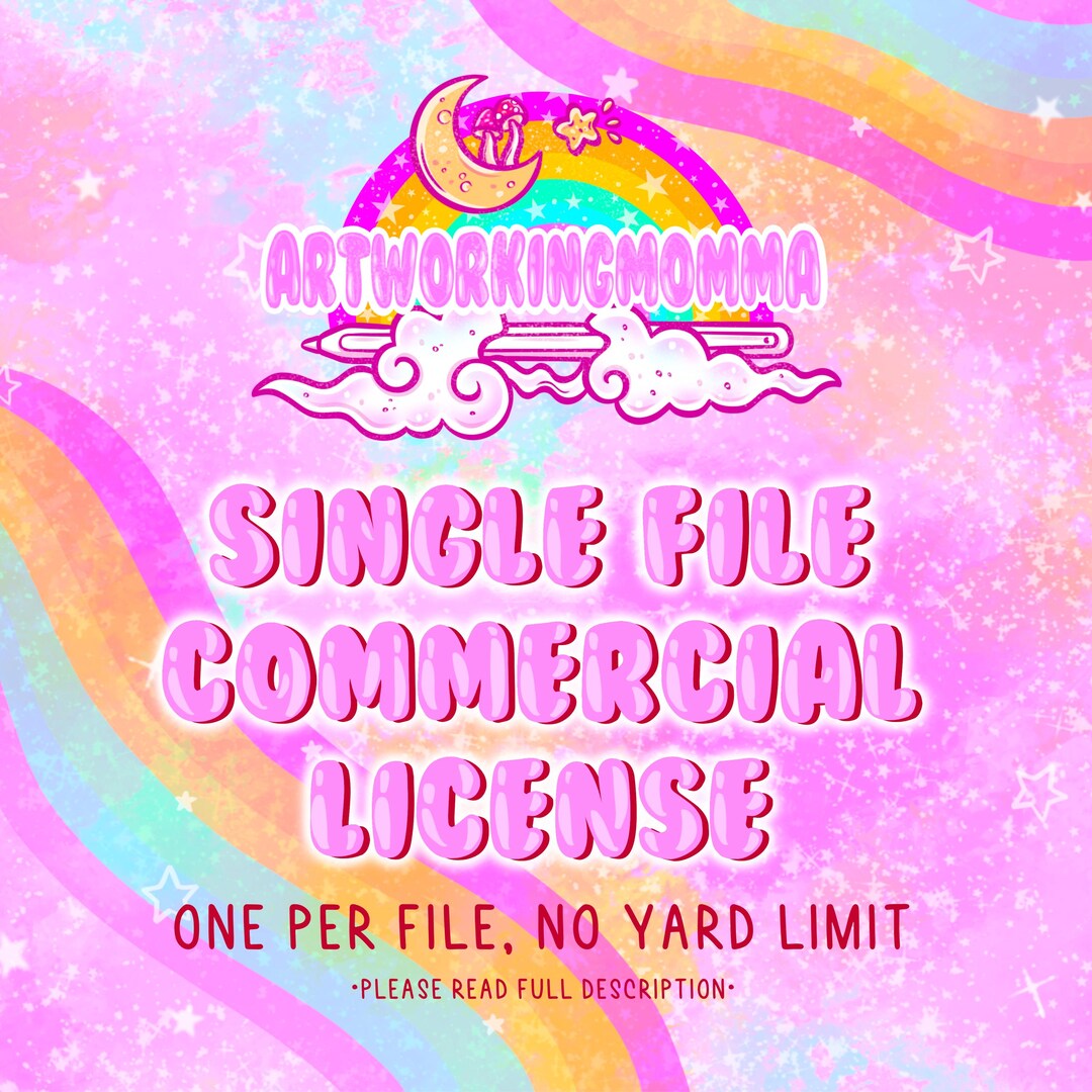 Single File Commercial License for Print Shops and Mass Printing - Etsy