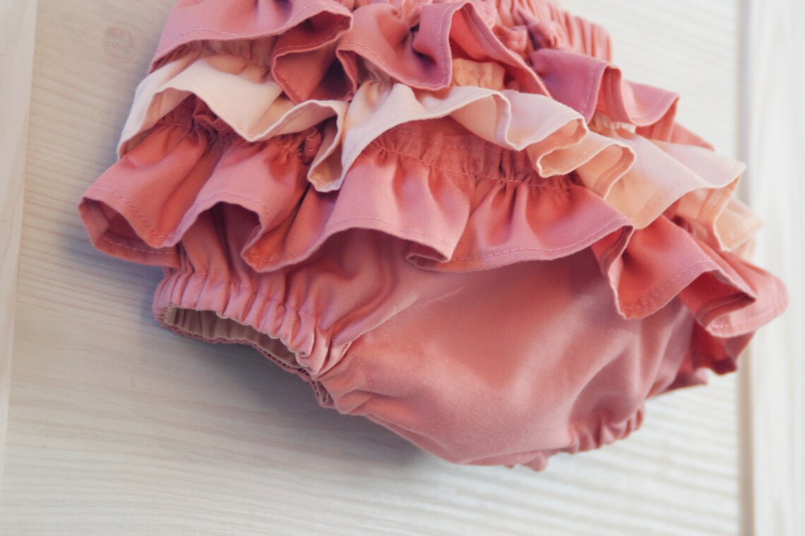 Pink Ruffle Baby Girl Romper, Ruffled Romper, Baby Girl Outfit, Baby ...