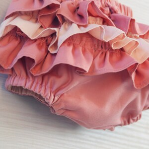 Pink Ruffle Baby Girl Romper, Ruffled Romper, Baby Girl Outfit, Baby ...