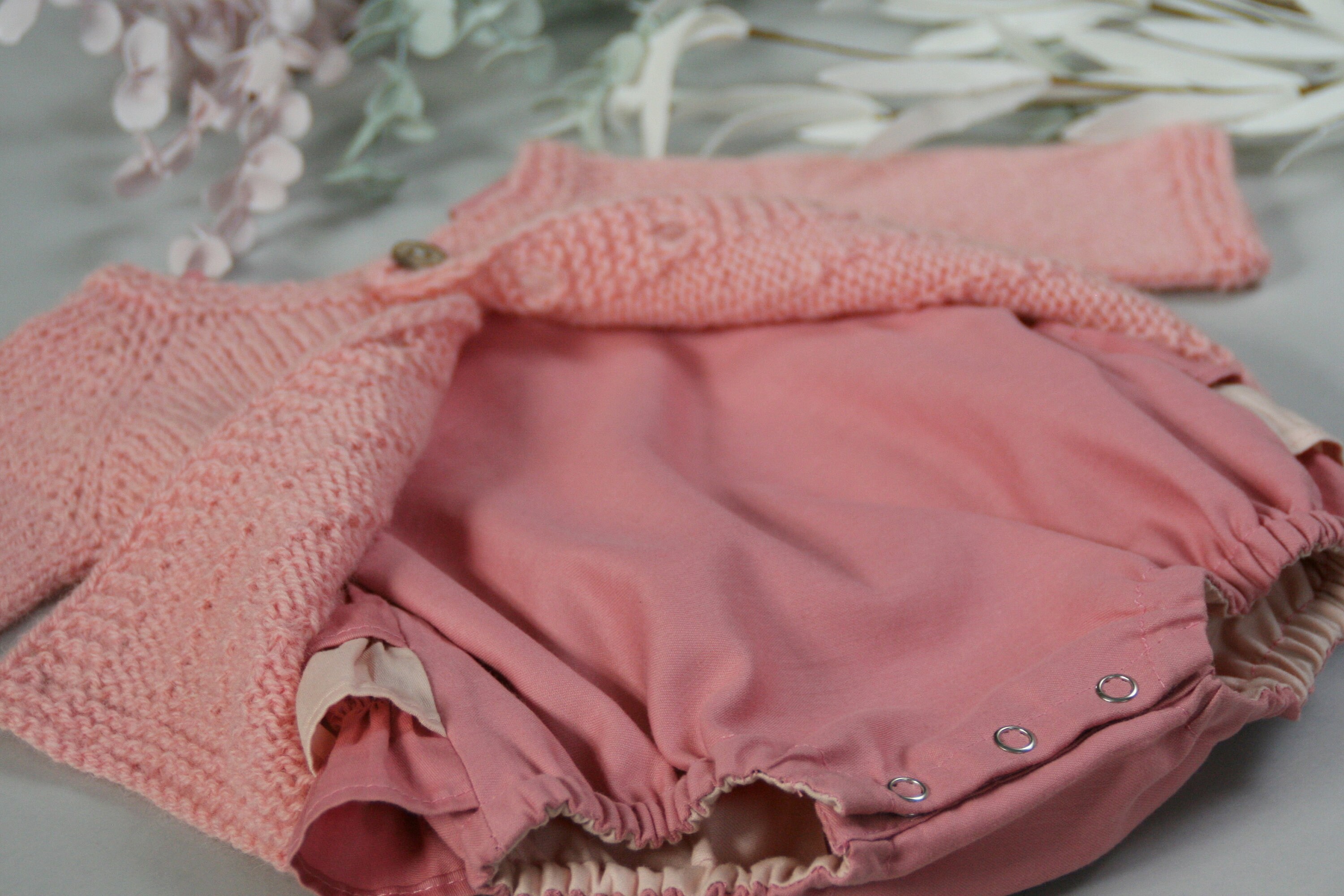 Pink Ruffle Baby Girl Romper, Ruffled Romper, Baby Girl Outfit, Baby ...