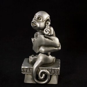 Silver Monkey Desk Statue (legends of the Hidden Temple) - Etsy