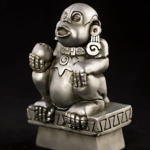 Silver Monkey Desk Statue legends of the Hidden Temple - Etsy
