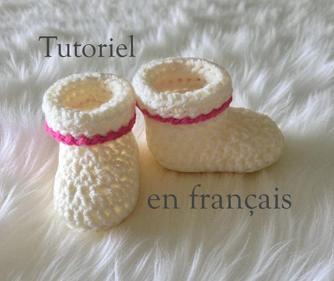 TUTORIAL in French Baby Booties "border" - Etsy