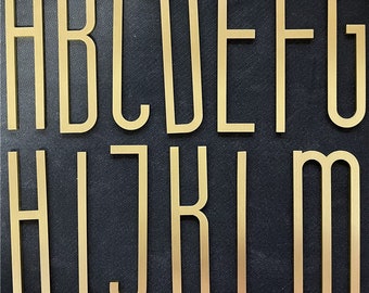 Self Adhesive Brass Letters - Etsy