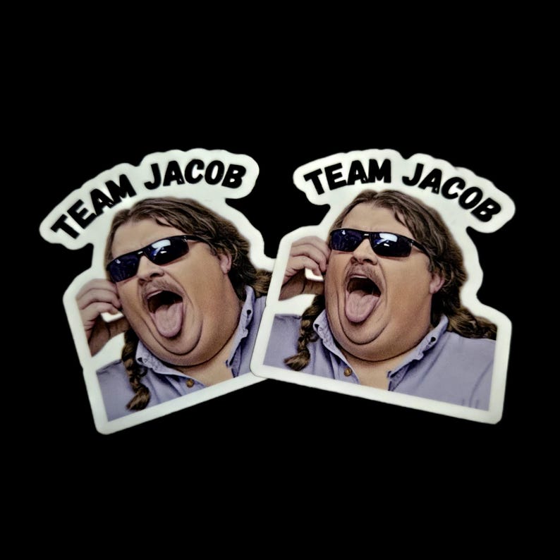 Team Jacob 3" Sticker 2-pack - Etsy