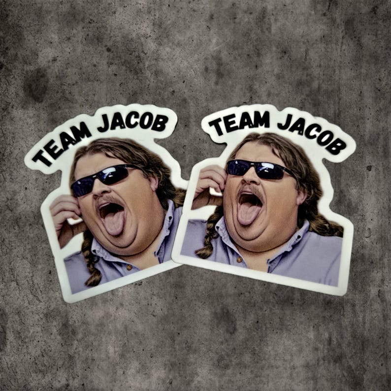 Team Jacob 3" Sticker 2-pack - Etsy