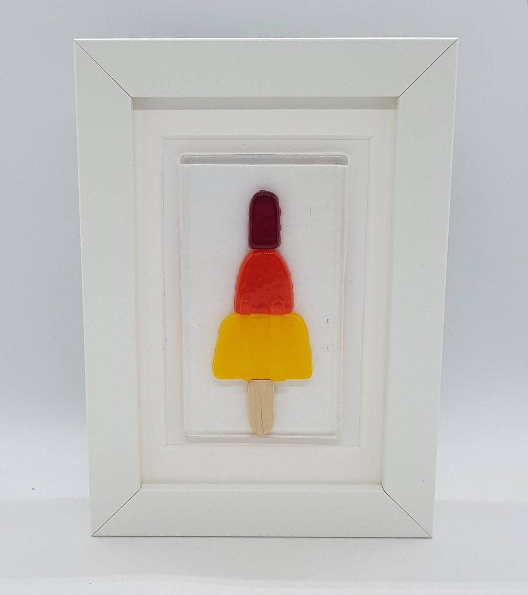 Zoom Ice Lolly Fused Glass Picture - Etsy