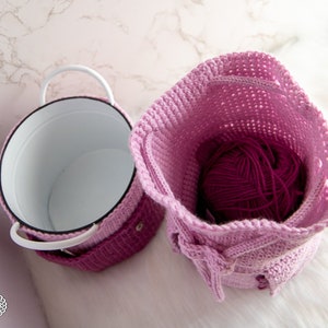 2 in 1 Crochet Yarn Storage Bucket Pattern | Crochet Bag Pattern ...