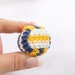 CROCHET VOLLEYBALL Keychain PATTERN | Crochet Key Fob | Crochet Sports ...