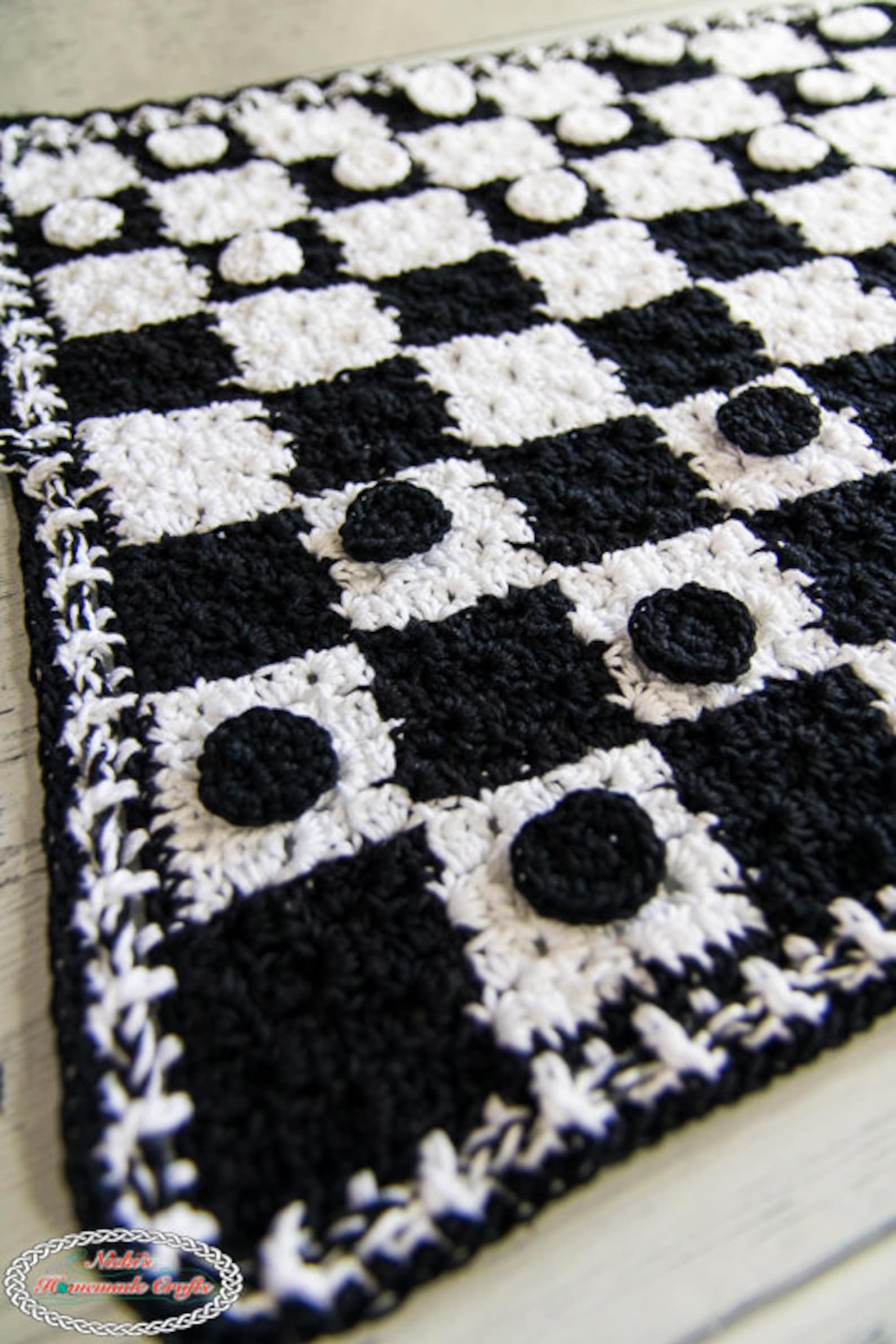 CROCHET CHECKERBOARD GAME Crochet Game Pattern Crochet Toy - Etsy