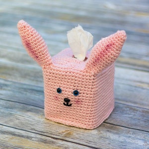 Crochet Pattern: Bunny Tissue Box Cover for Easter, Home and Decor and ...