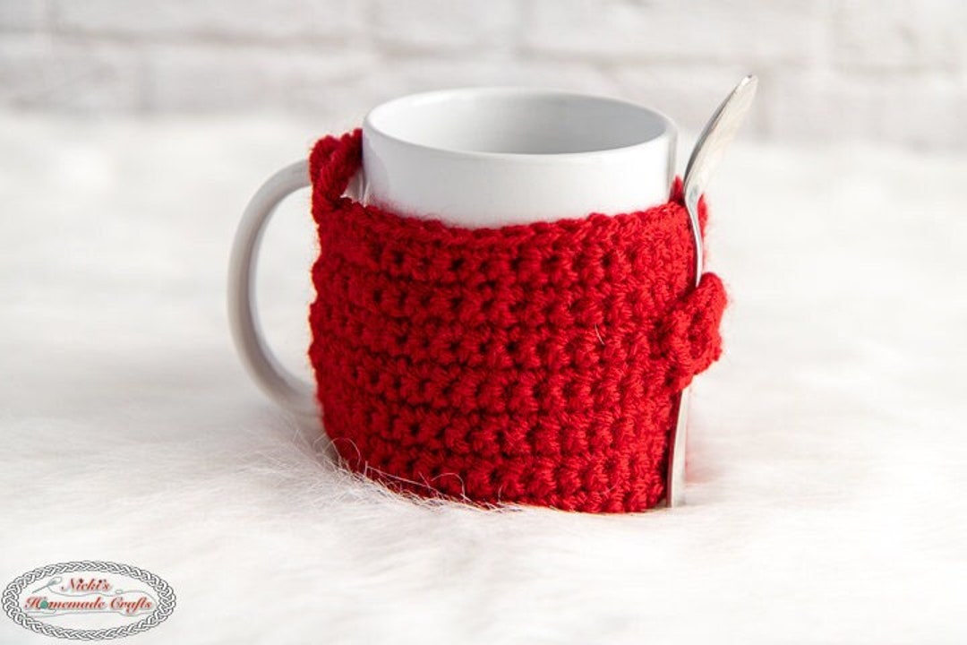 Crochet Mug Cozy Pattern | Crochet Mug Sleeve | Crochet Mug Warmer ...