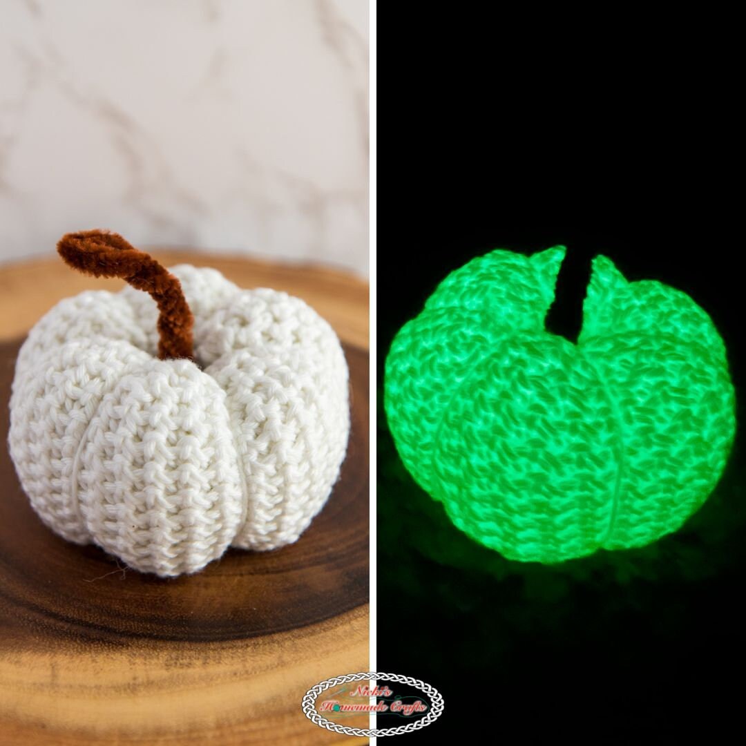 Glow-in-the-dark CROCHET PUMPKIN PATTERN | Halloween Crochet Decor ...