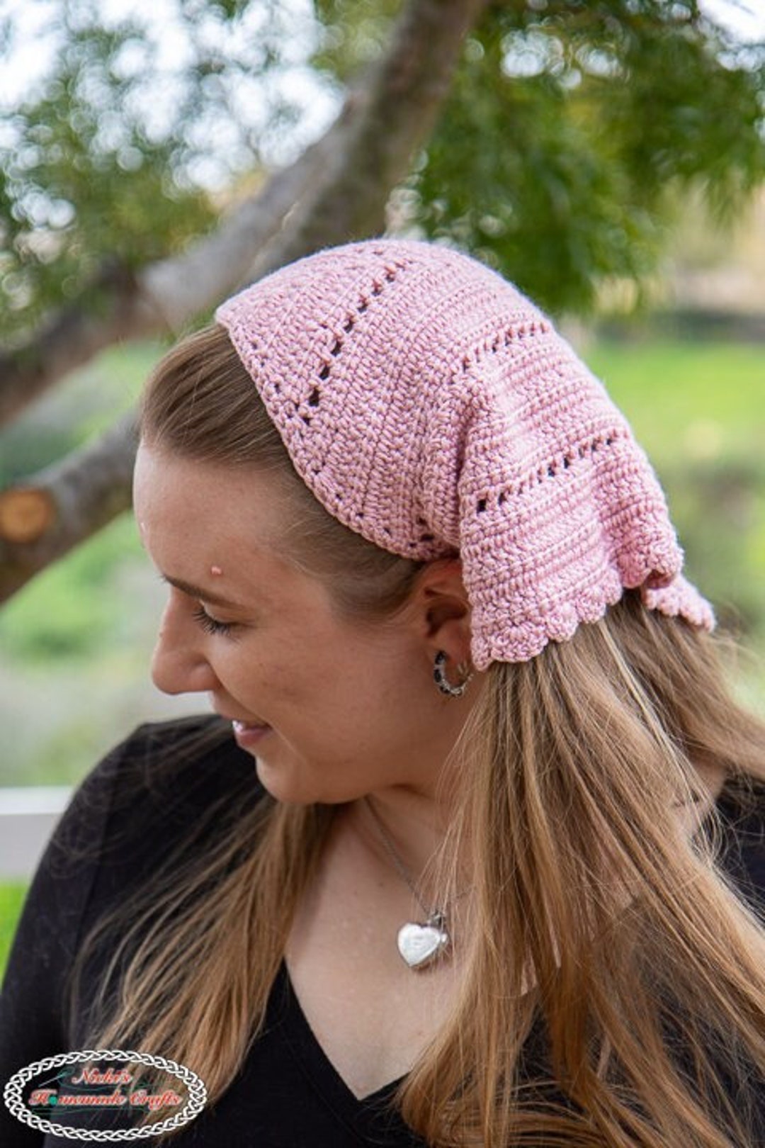 CROCHET BANDANA PATTERN | Bandana Crochet Pattern | Crochet Headwrap ...