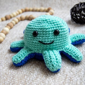 REVERSIBLE OCTOPUS Crochet MOOD Toy | Octopus Crochet Pattern | Octopus ...