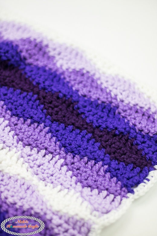 CROCHET PATTERN: Rolling Waves Blanket | Crochet Throw | Blanket ...